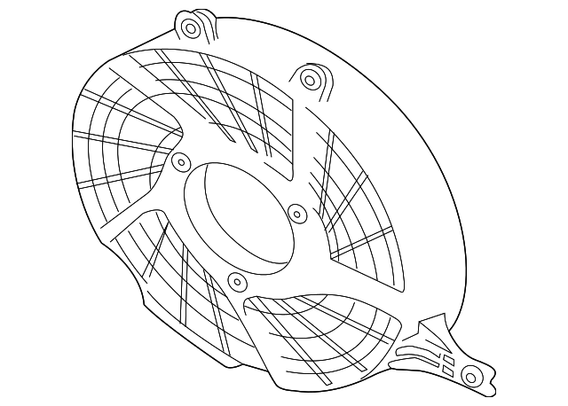 2003-2006 Mitsubishi Lancer Fan Shroud MR958514 | QuirkParts