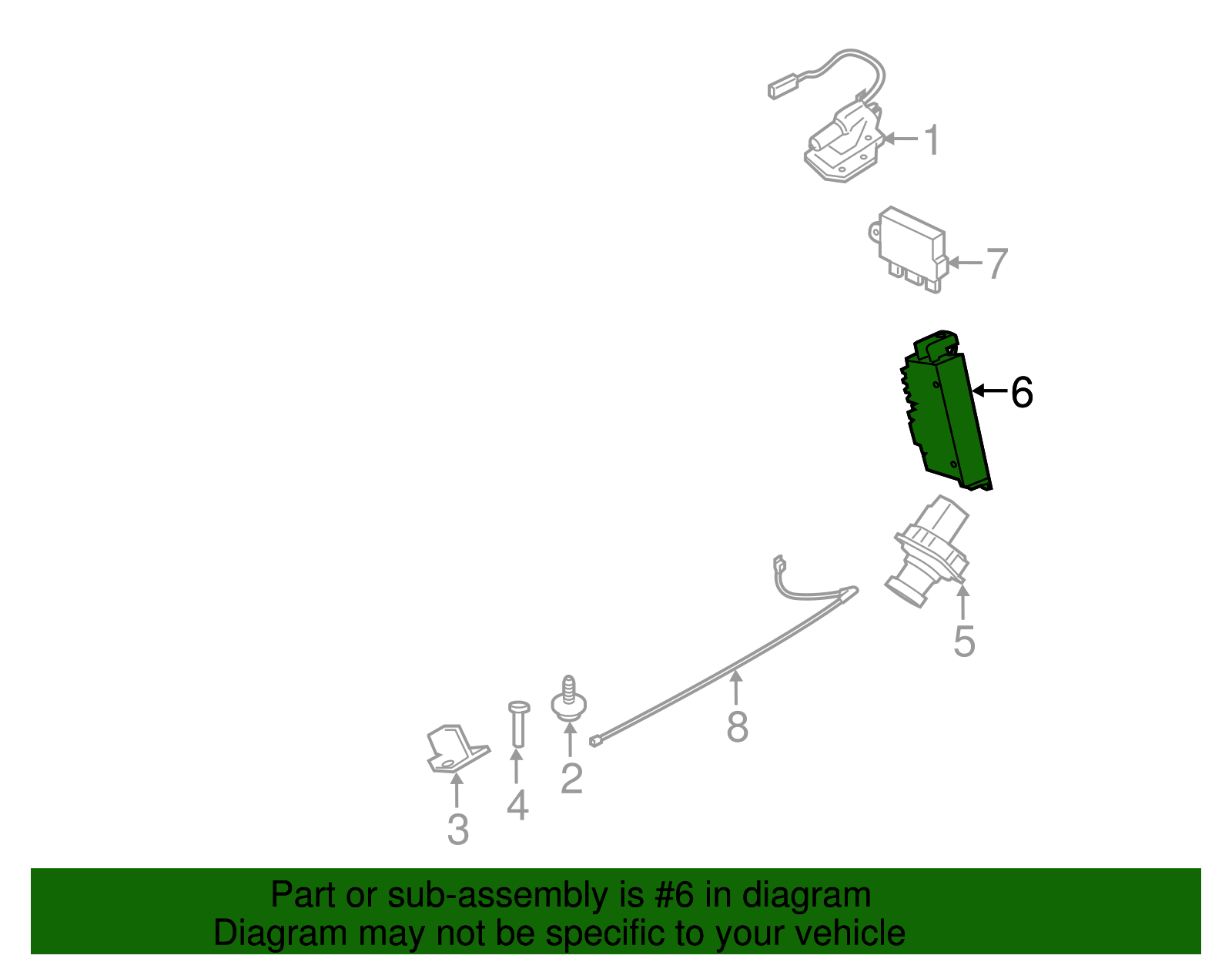 Genuine OEM Ford Part - Control Module EJ7Z-14B291-H | Genuine OEM Ford Parts & Accessories