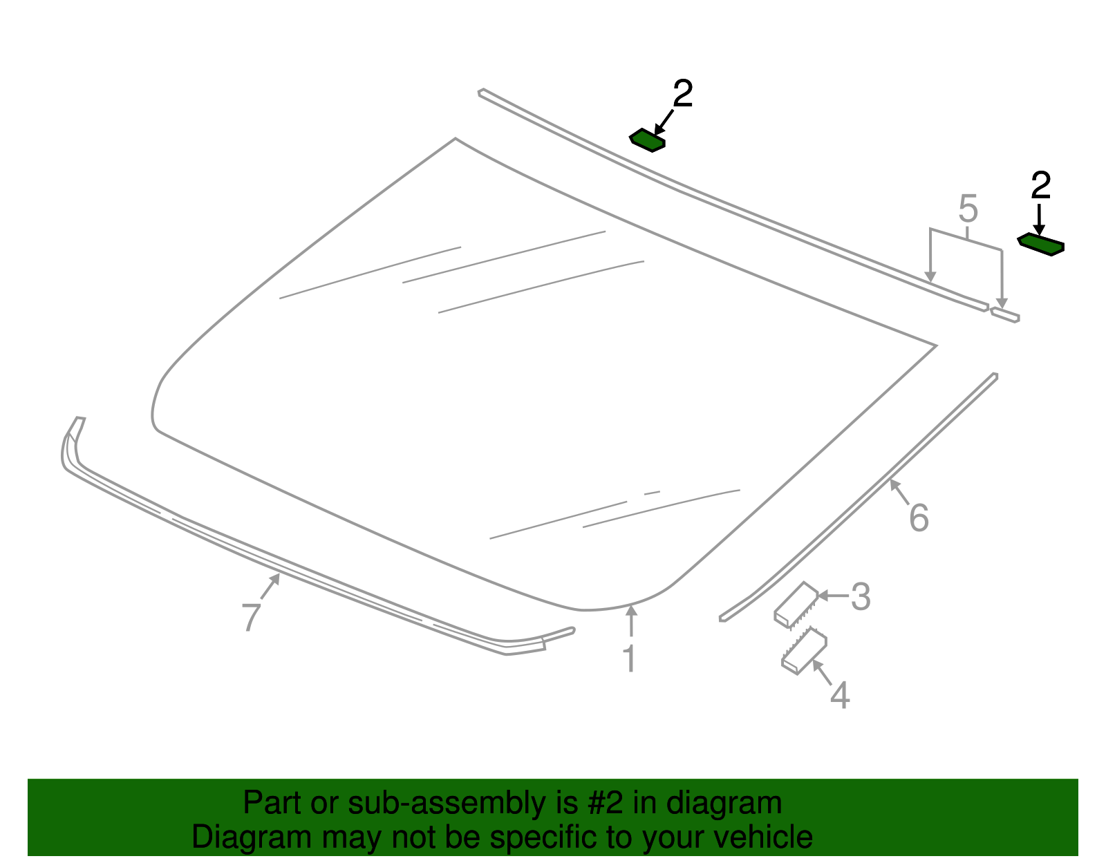 91568-TA0-A00 - 2008-2025 Honda - Clip Front Windshield (Upper ...