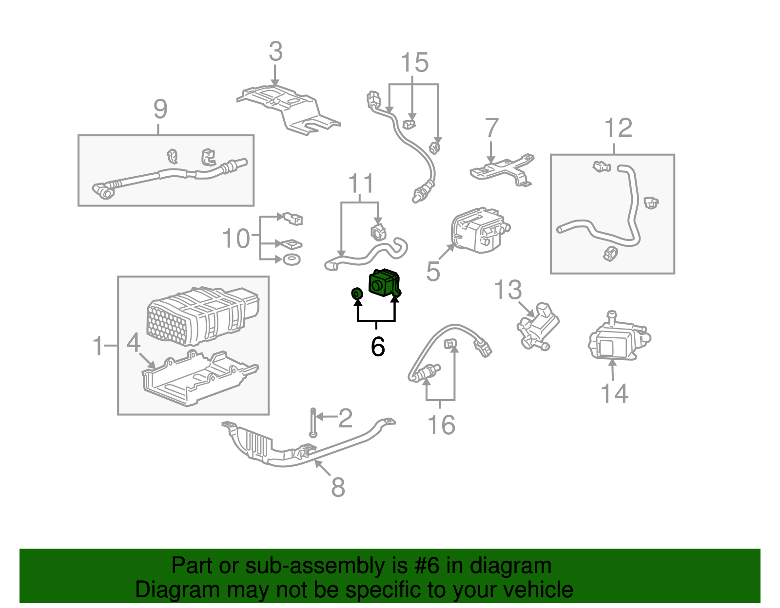2005-2012 Acura Vapor Filter 17330-S9V-A01 | OEM Parts Online