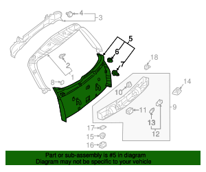 213-740-02-00-9051 - Lift-Gate Trim 2017-2023 Mercedes-Benz | Mercedes ...