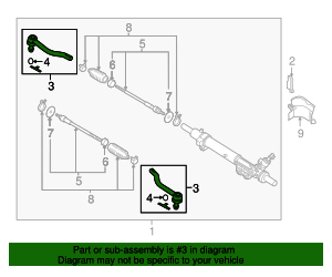 2013-2023 Nissan Outer Tie Rod - Passenger Side (RH) D8520-3KA0B ...