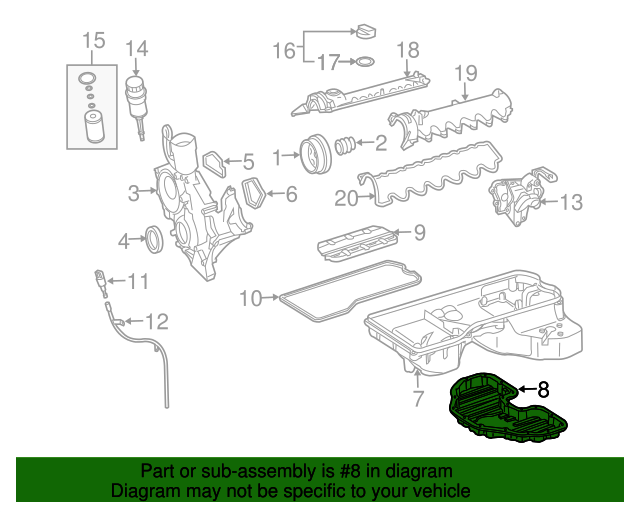 275-010-02-28 - Oil Pan 2004-2011 Mercedes-Benz | Mercedes-Benz USA Parts
