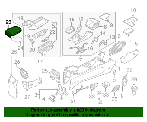 84660-G3100-PYP - Console Armrest 2018-2020 Hyundai Elantra GT ...
