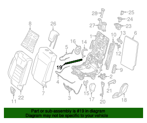 2013-2019 Mercedes-Benz Seat Lift Support 166-920-00-36 ...