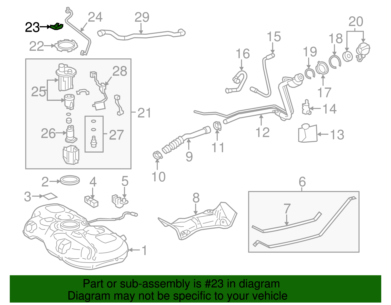 77241-06020 - Fuel Pump Assembly Clip 2000-2025 Toyota | Longo Toyota Parts