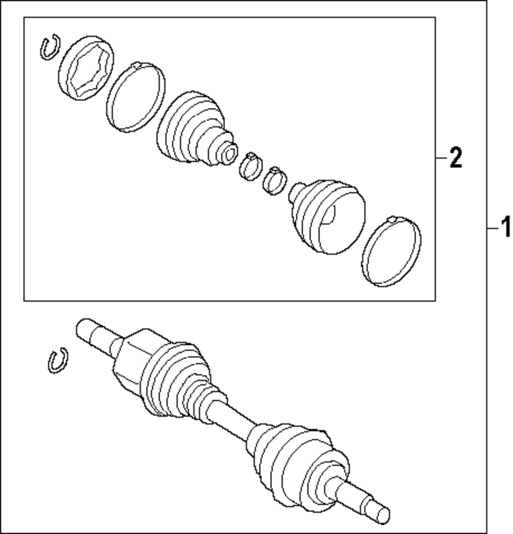 MB3Z-3A427-G - 2024 Ford Ranger - Axle Assembly | My Ford Parts