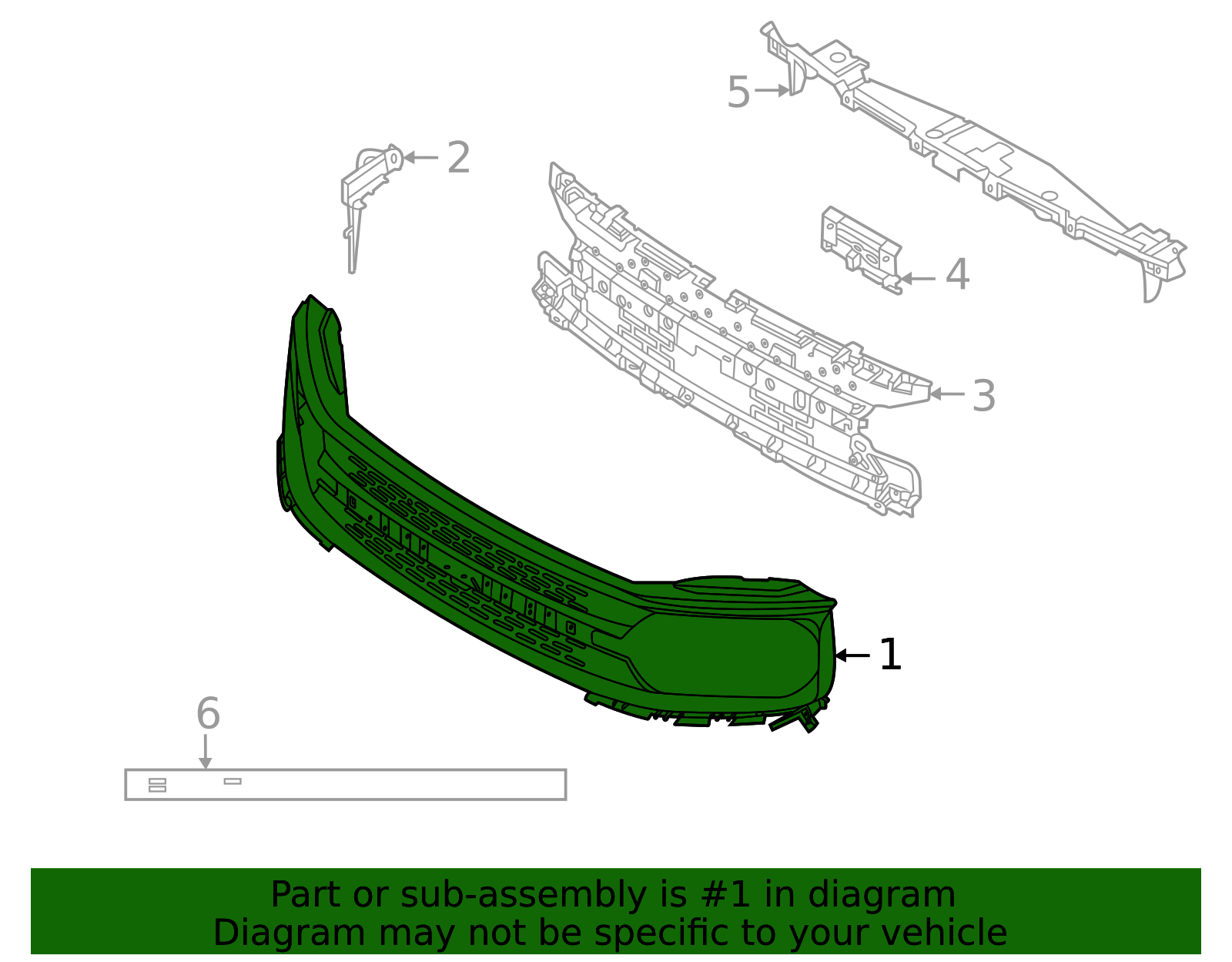 M1PZ-8200-EBPTM - Grille - 2021-2024 Ford Bronco Sport | Lasco Auto Parts
