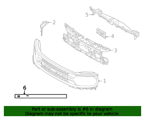 2021-2023 Ford Bronco Sport Nameplate M1PZ-8A224-B | TascaParts.com