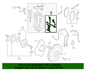 2013-2023 Audi Disc Brake Anti-Rattle Clip Set 4S0-698-269-A | Audi USA ...