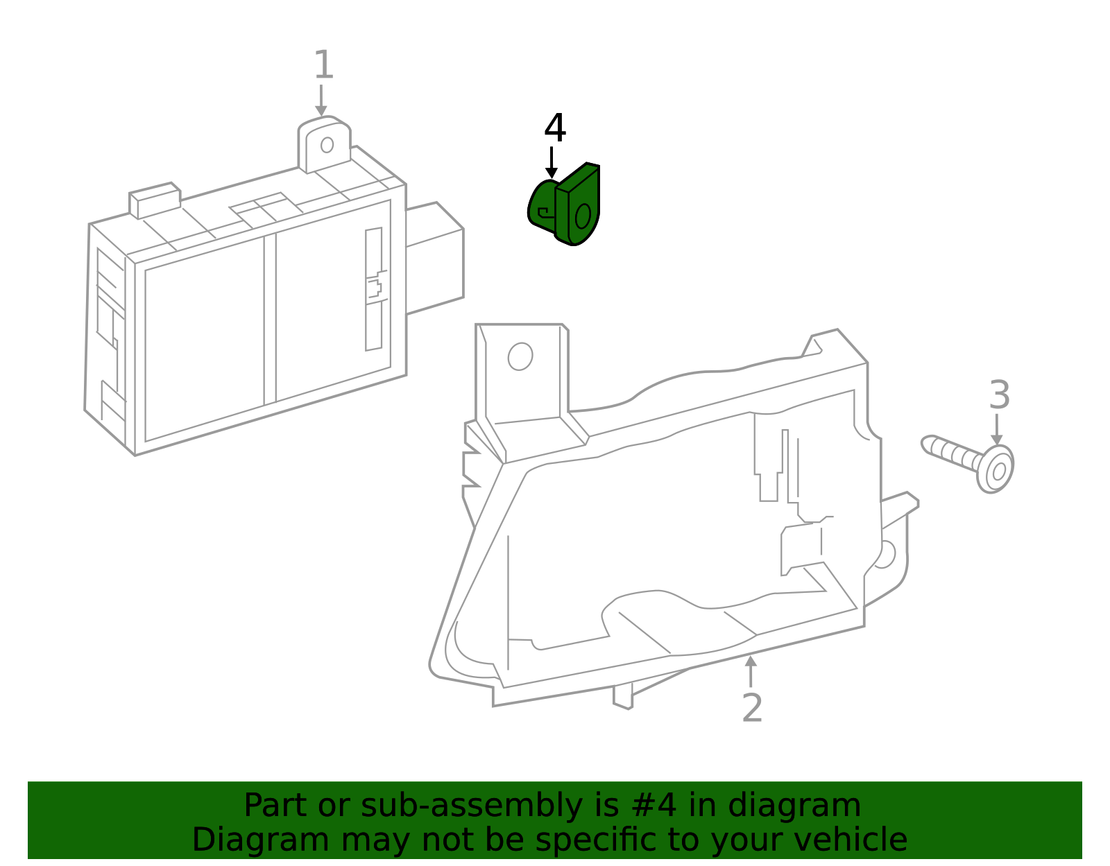 WHT-006-099 - Blind Spot Detection System Warning Sensor Nut 2013-2024 ...
