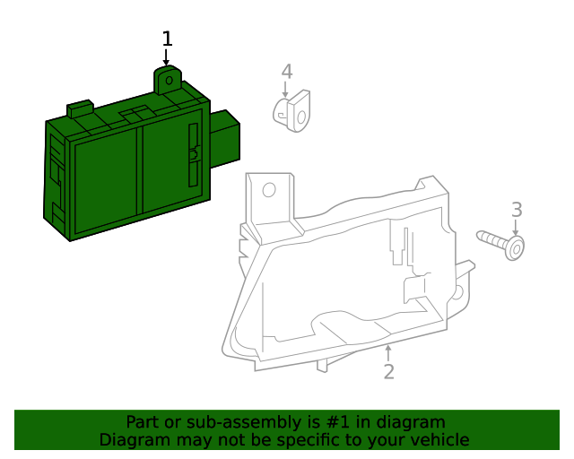 4N0-907-669-AH - Collision Warning Sensor 2019-2024 Audi ...