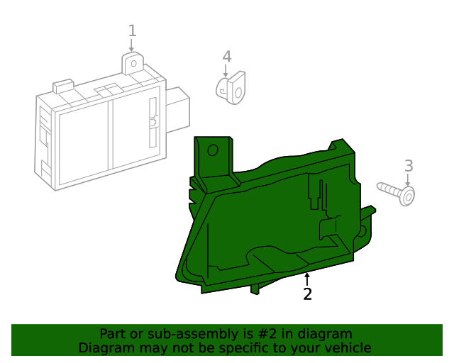 2019-2023 Audi Mount Bracket 4K0-907-911-D | Audi USA Parts