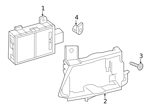 2019-2023 Audi Collision Warning Sensor 4N0-907-669-AH ...
