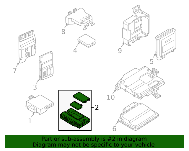 2021-2023 Audi Control Module 80C-907-468-G | OEM Parts Online