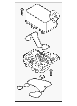 2010-2016 Audi Oil Cooler 059-117-015-P | Audi USA Parts