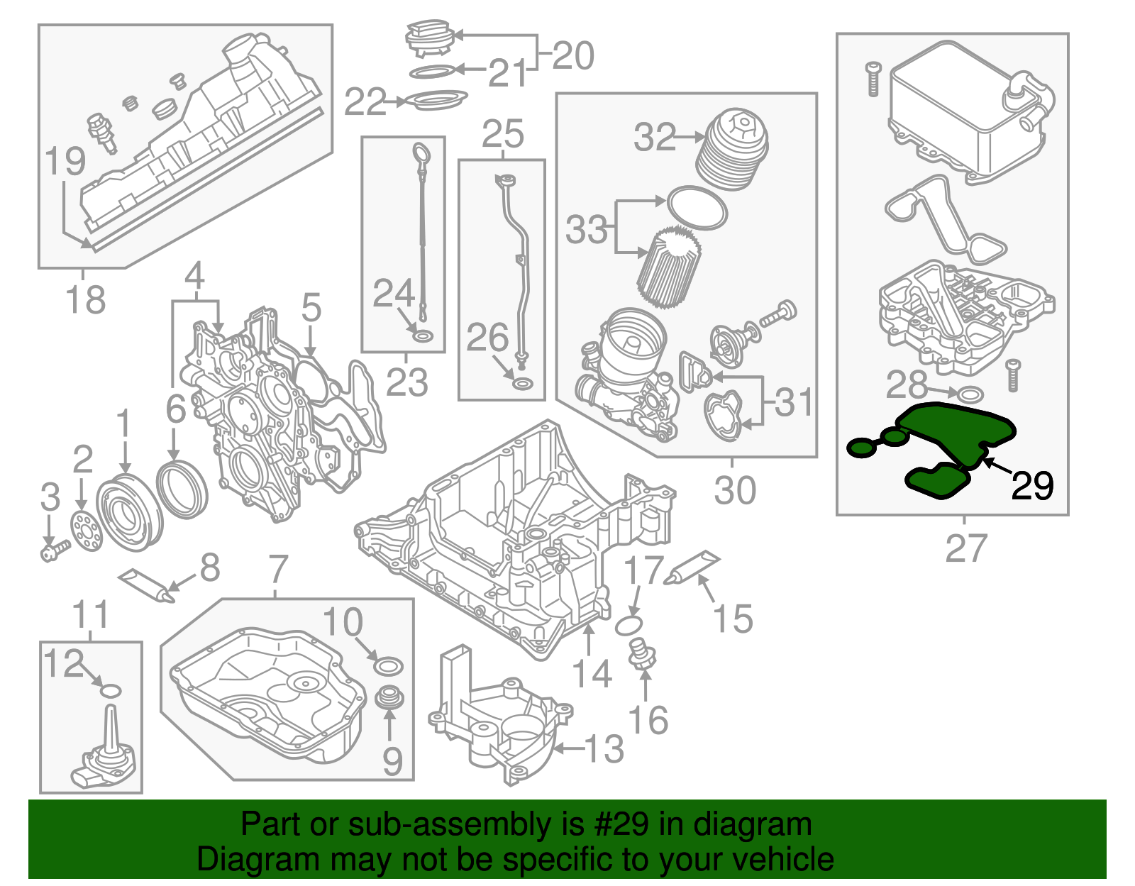 2013-2016 Audi Oil Cooler Gasket 059-117-070 | Audi USA Parts