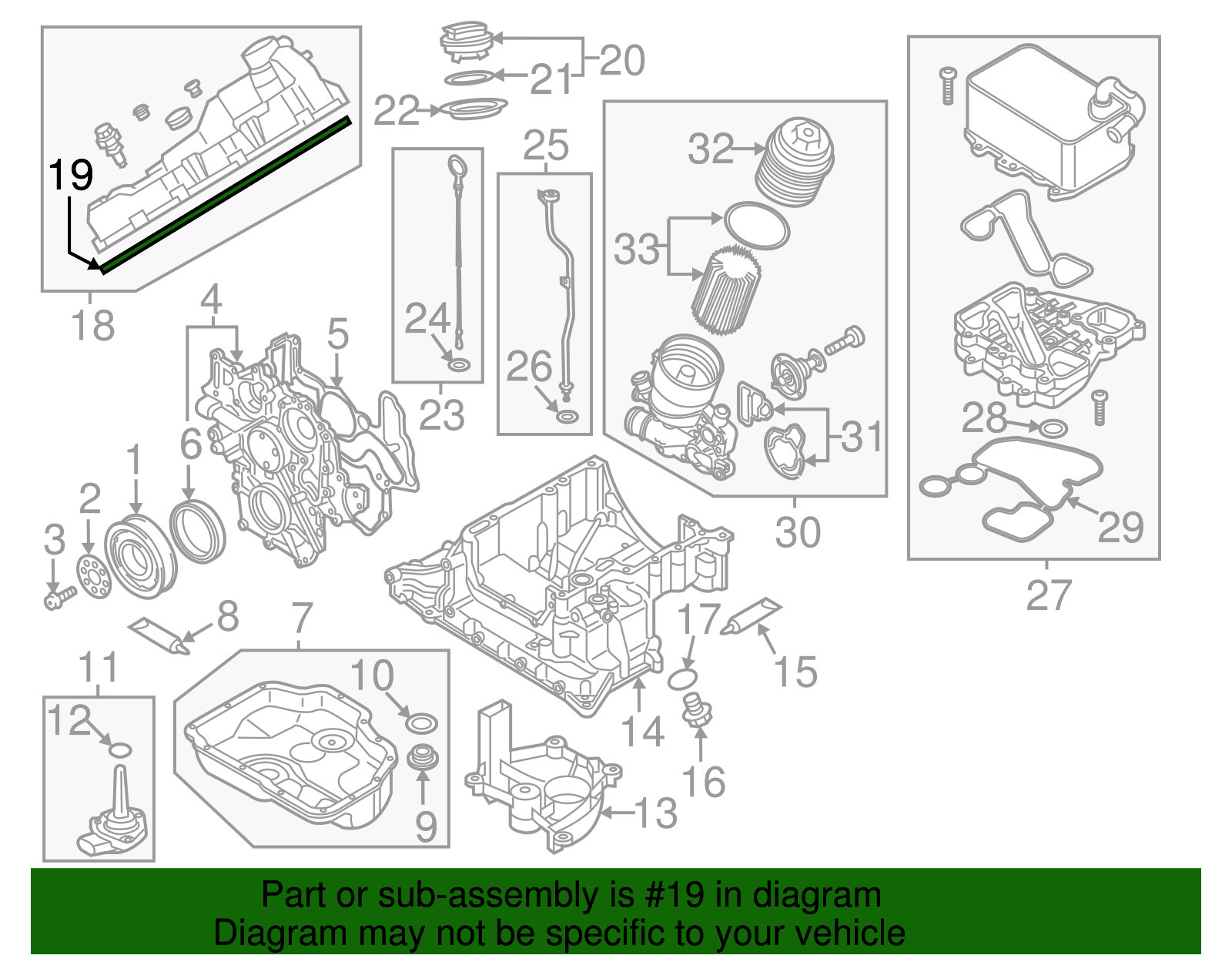 2010-2016 Audi Valve Cover Gasket 059-103-483-T | Audi USA Parts