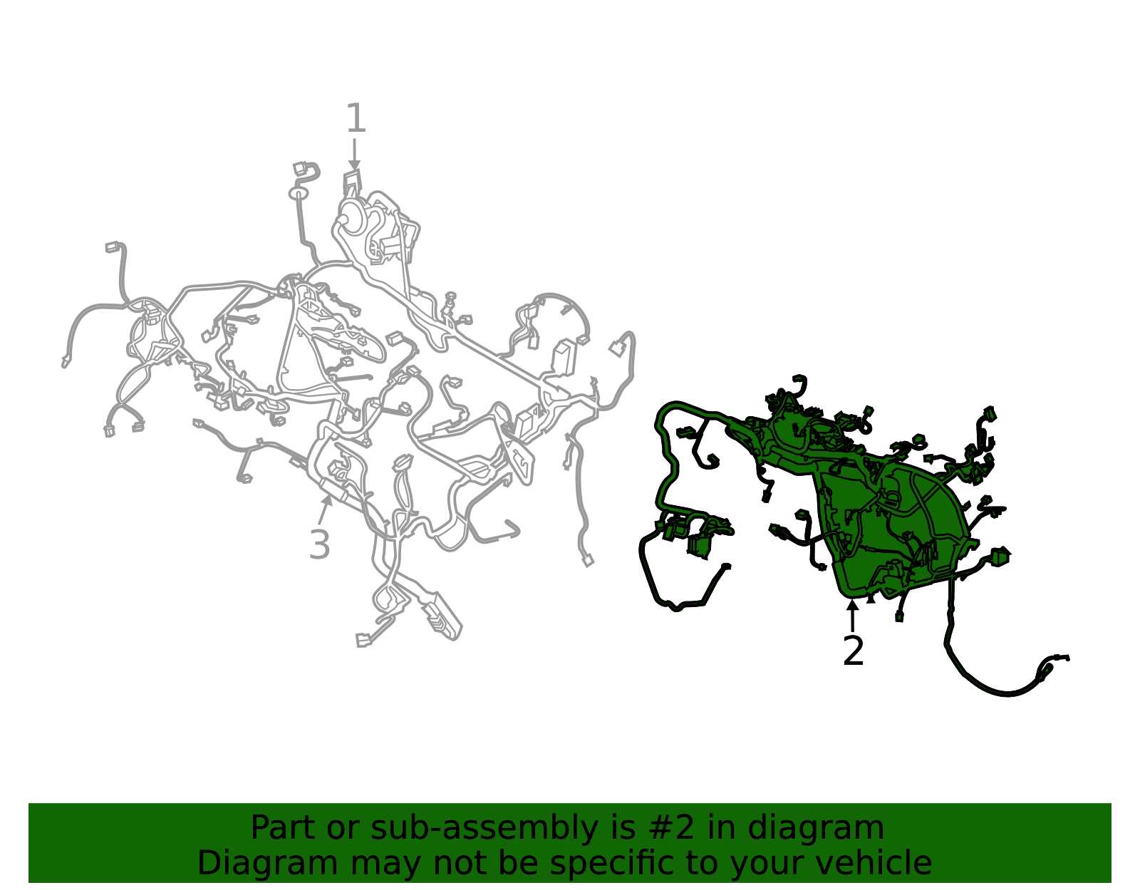 LX6Z-14401-D - Wire Harness 2020-2025 Ford Escape | Big 3 Auto Parts