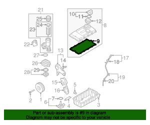 03L-103-483 - Valve Cover Gasket 2010-2013 Audi A3 | Audi OEM Parts