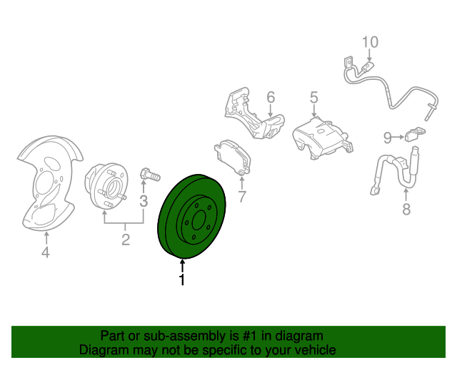 2010-2017 GM Front Disc Brake Rotor 23118055 GM | GMPartsDirect.com