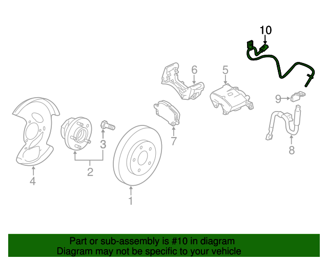 84622323 - Front Speed Sensor 2010-2017 GM | GMPartsNow