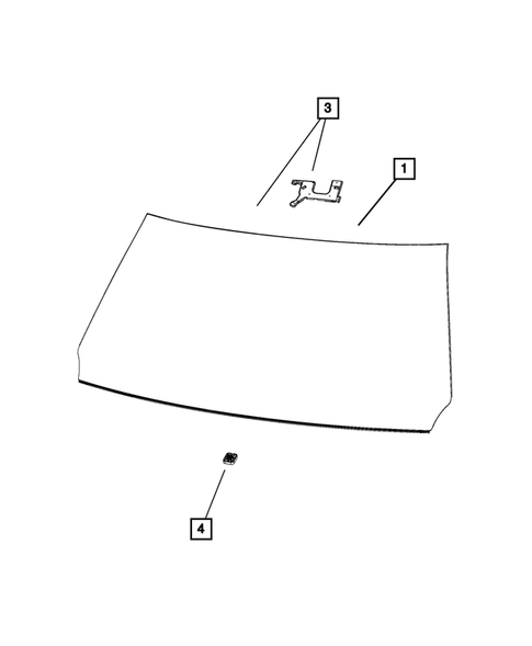 Glass and Interior Rear View Mirror for 2019 Ram 1500 | Mopar Online Parts