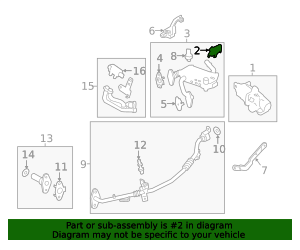 2019-2024 Ford Exhaust Gas Re-Circulation (Egr) Valve Gasket LB5Z-8527 ...
