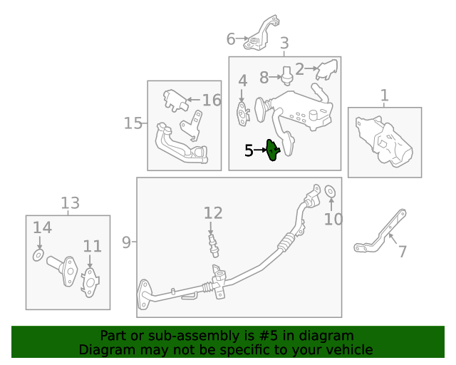 K2GZ-9D476-B - Egr Cooler Gasket 2019-2023 Ford | Ford Parts Direct