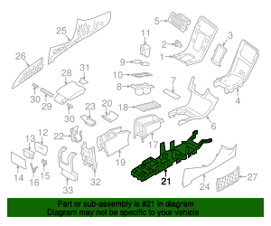 2010-2018 Volvo Console Base 31469479 | OEM Parts Online