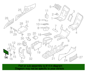 39868893 - Ashtray Cover - 2011-2018 Volvo | Volvo OEM Parts Direct