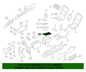 Genuine Console Housing Lid for 2011-2018 Volvo | Part# 39868873 | Over ...