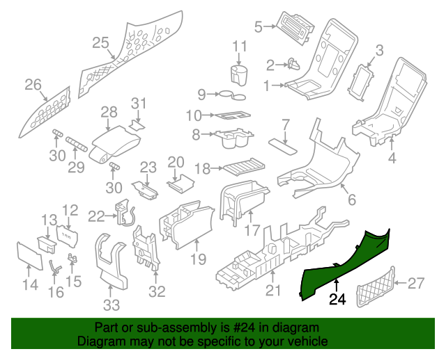 39819357 - Console Panel 2010-2018 Volvo | AutoNationParts.com