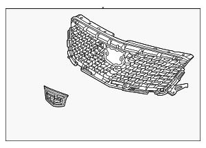 85548059 - Exterior Trim, Grille Kit, Gloss Black - 2021-2024 Cadillac ...