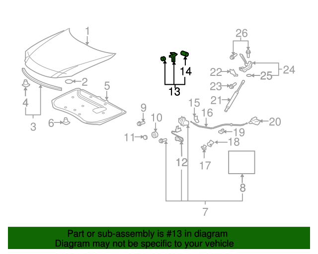 2007-2012 Lexus ES350 Catch 53550-33060 | OEM Parts Online