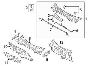 2017-2020 Kia Optima Insulator 84124-D4000 | OEM Parts Online