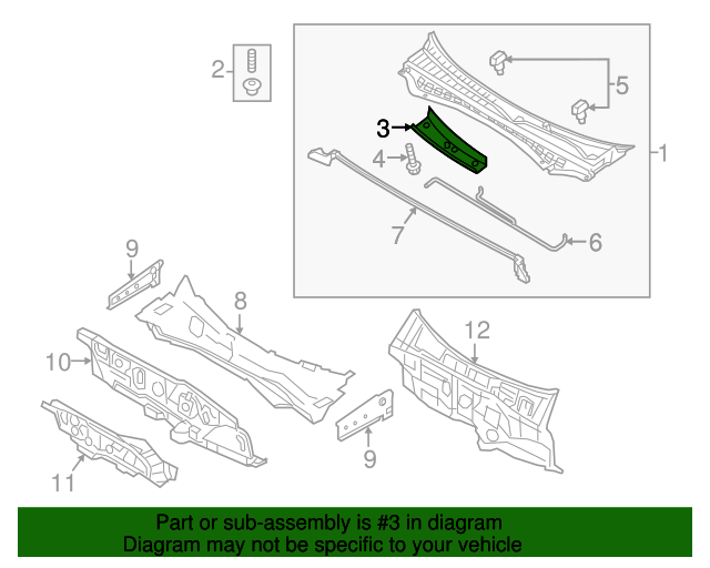 86154-D4000 - Under Cover 2017-2020 Kia Optima | Kia.Parts Store
