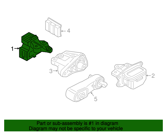 Genuine BMW 22-11-6-856-296 | Motor Mount | FREE Shipping on Most ...