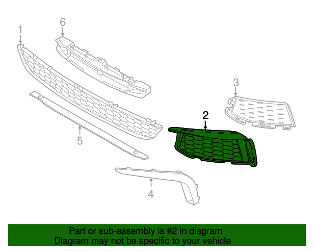 51-11-8-064-964 - Grille 2017-2020 BMW | AutoNationParts.com