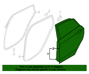 2013-2017 Hyundai Elantra GT Door Shell 77003-A5010 | QuirkParts