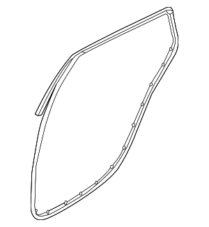 2013-2017 Hyundai Elantra GT Door Weather-Strip 83140-A5000 | QuirkParts