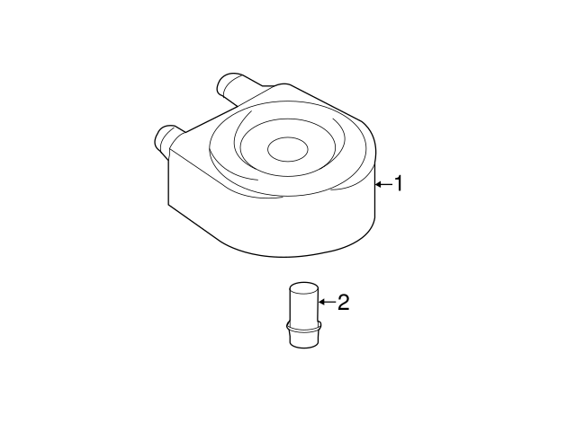 Genuine Oil Cooler for 2013-2014 Hyundai Veloster | Part# 26410-2B710 ...