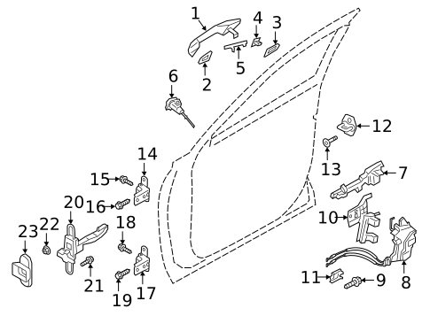 Rear Door for 2020 Hyundai Palisade | Parts Performance Hyundai
