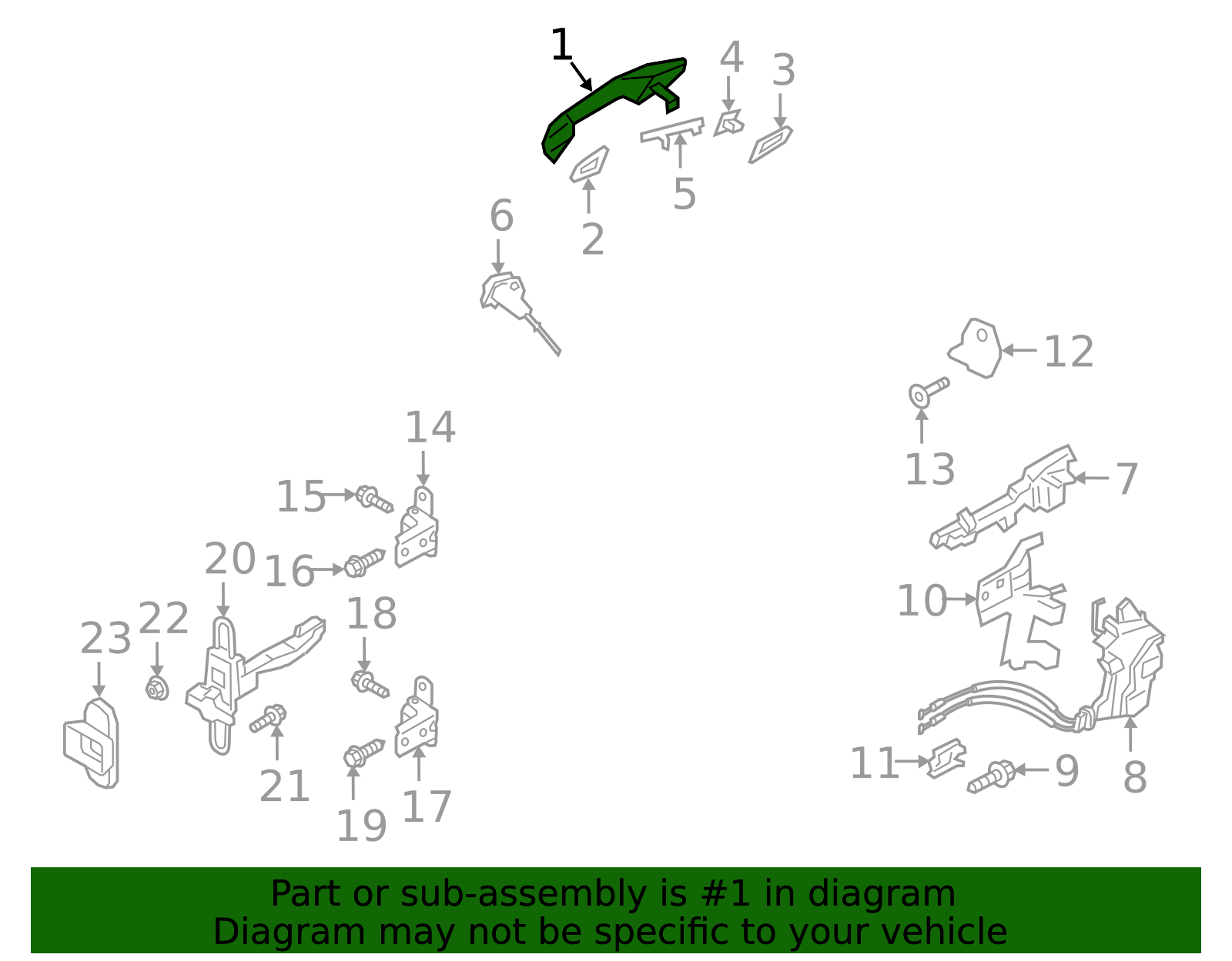2020-2021 Hyundai Palisade Handle, Outside 82650-S8700 | OEM Parts Online