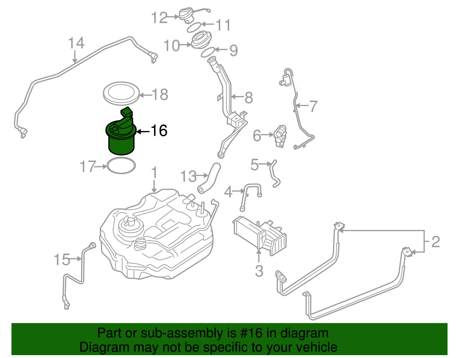 LF67-13-35XE - Fuel Pump Assembly - 2004-2009 Mazda 3 | Mazda Parts Factor