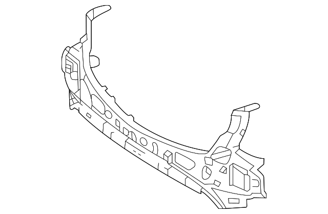 253-885-79-02 - Bumper Cover Support Rail 2019-2023 Mercedes-Benz ...