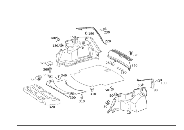2008-2014 Mercedes-Benz Cover 204-693-15-33 | Mercedes-Benz Parts Miami
