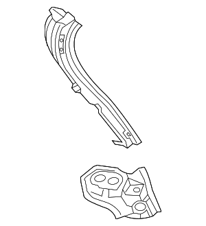 2014-2018 Mazda 3 Rear Pillar B4YC-71-44Y | QuirkParts