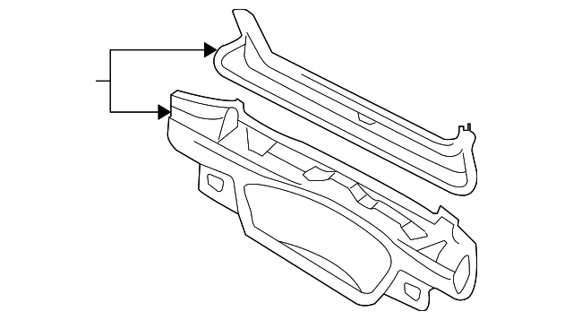 2000-2005 Buick LeSabre Panel Below Lid 12481353 | GMPartsDirect.com