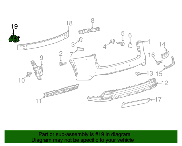2015-2021 Lexus Bumper Impact Bar Bracket 52015-78010 | AutoNation Parts